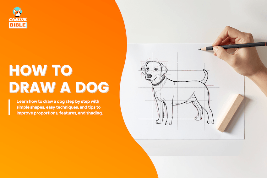 How to Draw a Dog 101: Easy Step-by-Step Guide (For Beginners) - Canine ...