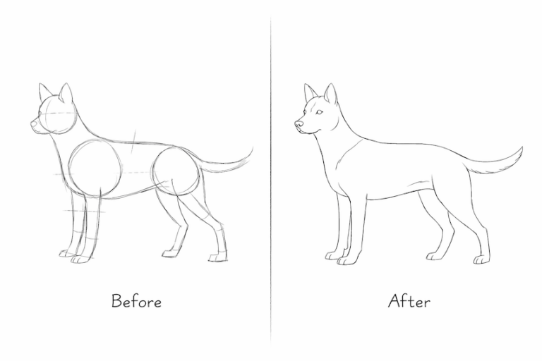 How to Draw a Dog 101: Easy Step-by-Step Guide (For Beginners) - Canine ...