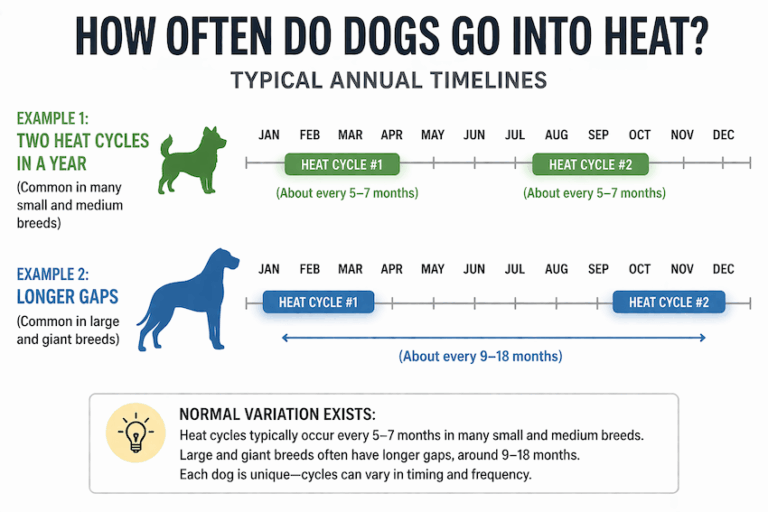 How Often Do Dogs Go Into Heat? Heat Cycle Timeline, Signs, More ...