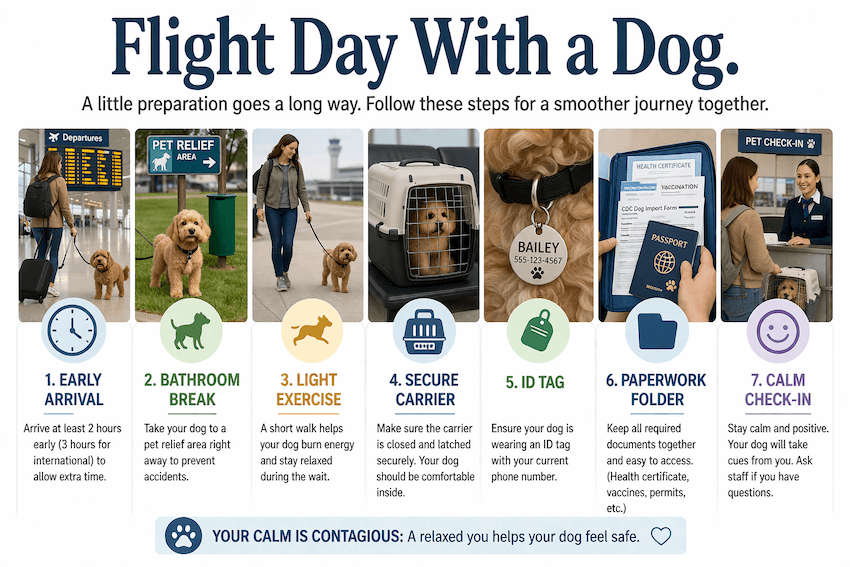 How to Fly With a Dog in 2026: Airline Pet Policies, Prep Guide & Tips ...