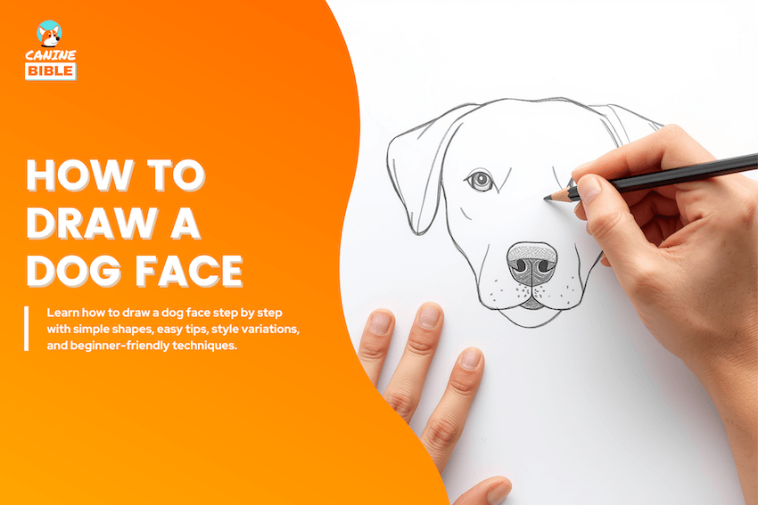 How to Draw a Dog Face: In 8 Easy Steps (With Pictures Guide) - Canine ...