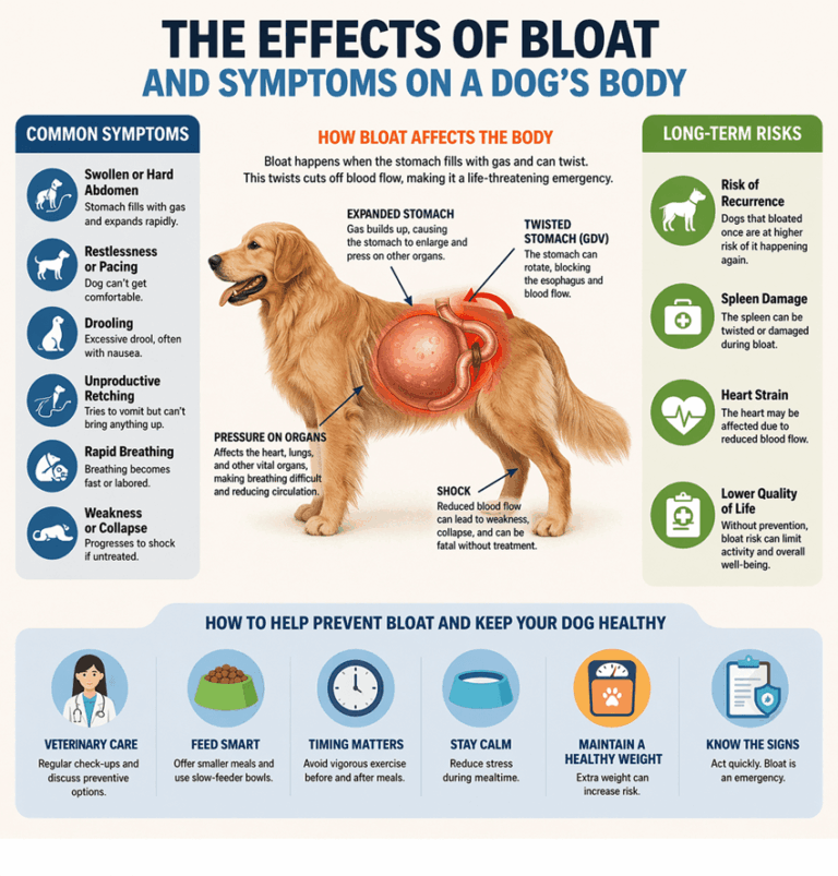 Bloat in Dogs (GDV): Symptoms, Types, Causes, Signs & Prevention ...
