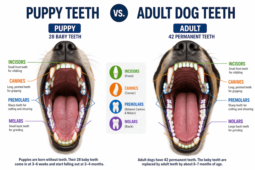 How Many Teeth Do Dogs Have? Chart, Diagram & Dog Dental Facts - Canine ...
